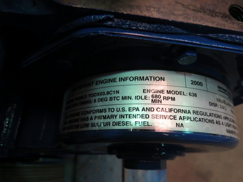 DETROIT DIESEL 638 Diesel Engine - POOL TRADING