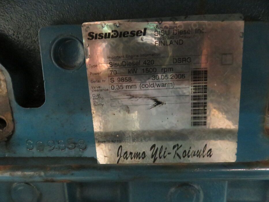 SISU / VALMET 420 DSRG Diesel Engine - POOL TRADING