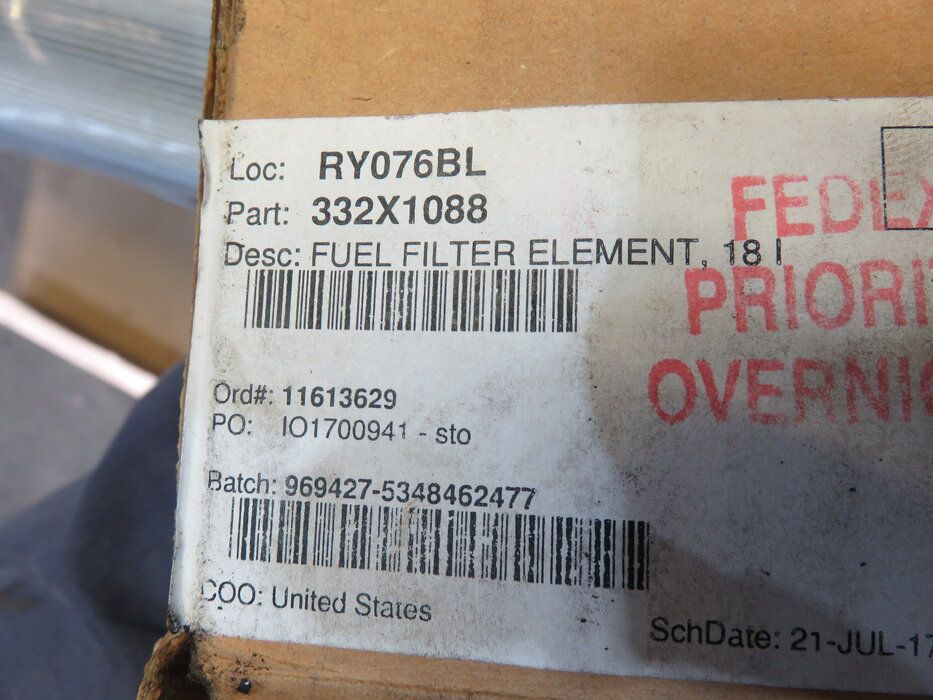 General Electric GE (FUEL FILTER ELEMENT 332X1088) - POOL TRADING